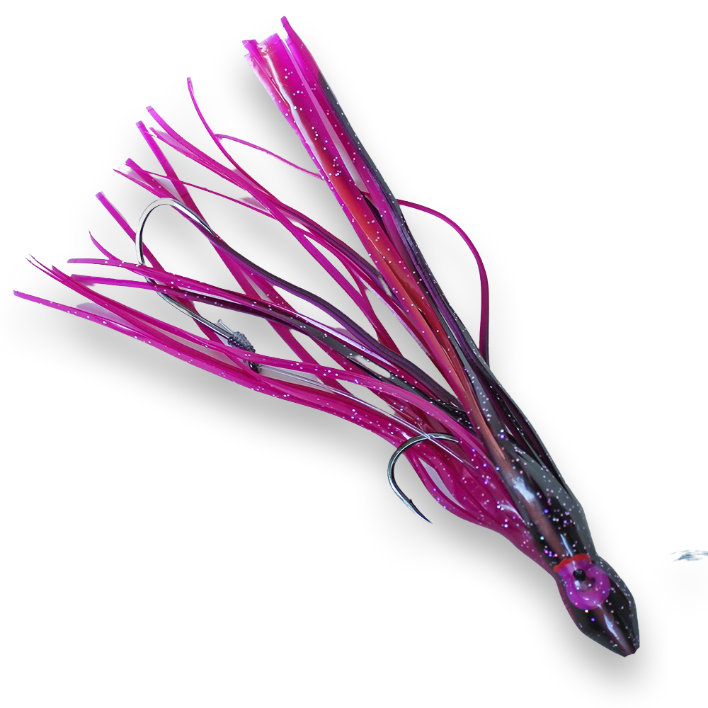 Hoochie Skirt Halibut Rig - UV Purple Midnight– Seattle Fishing Company