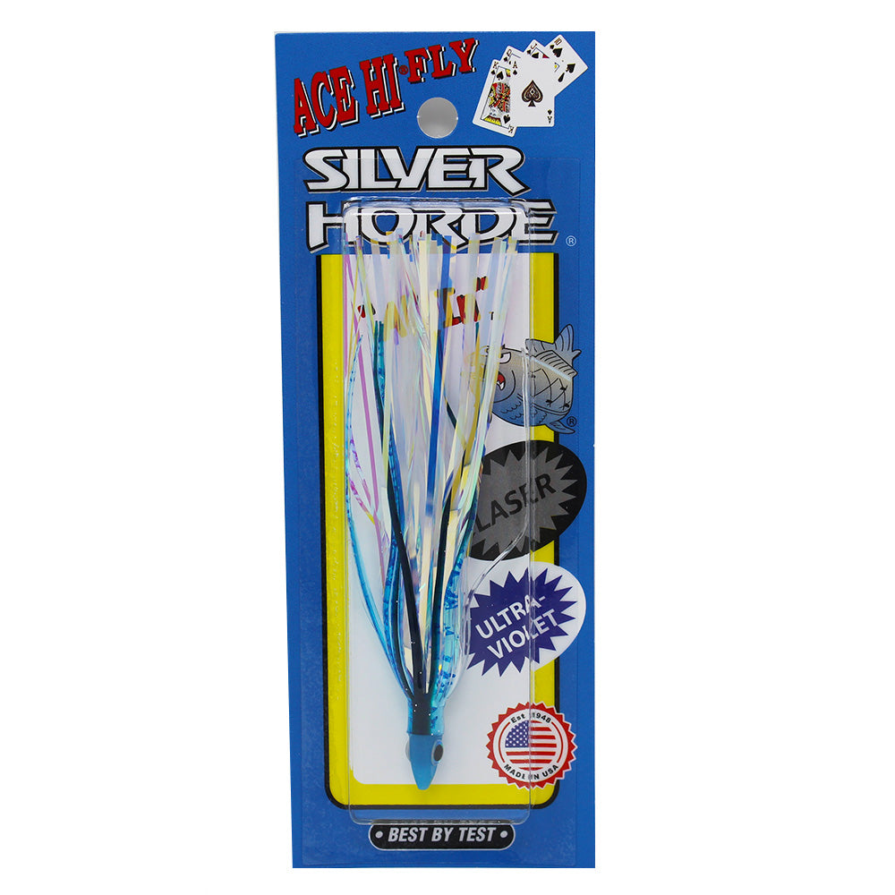 Silver Horde Ace Hi Fly Needlefish UV Blue Spatter Back 344 – Seattle ...